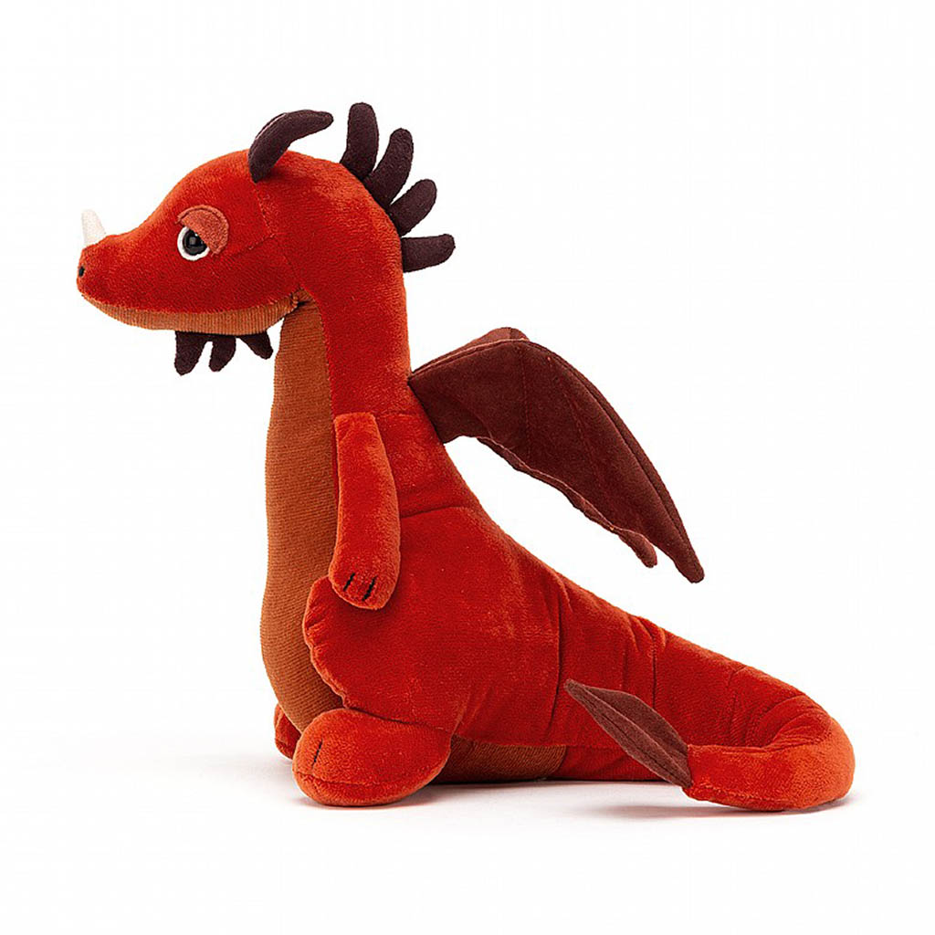 Doudou Dragon Paprika - Jellycat - Little marmaille