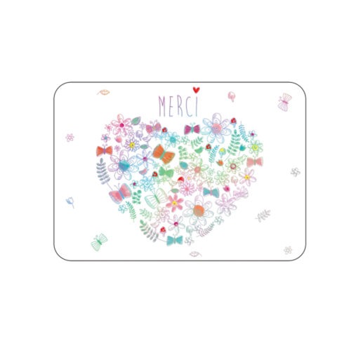 Carte - Merci - Coeur - Little marmaille
