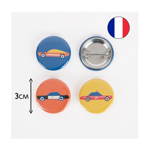 Badge - Voiture De Course | Little marmaille