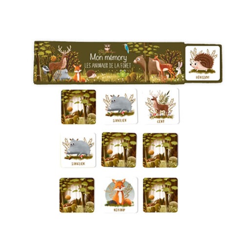 Mon Mémory - Les Animaux De La Forêt | Little marmaille