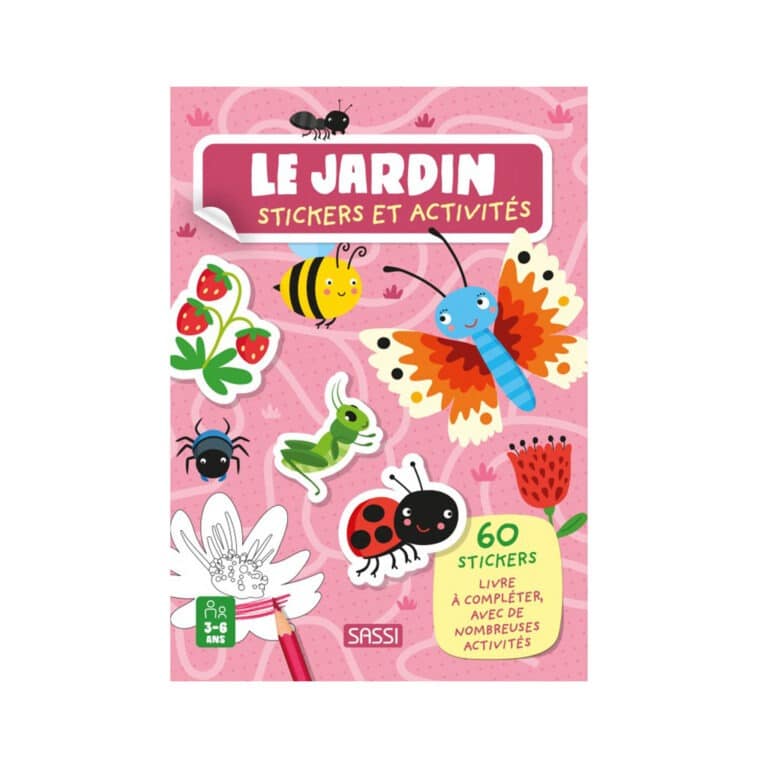 Livre Stickers Et Activités Jardin - Sassi Junior